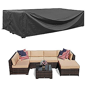 Patio Furniture Covers Sectional Waterproof Outdoor Furniture Set Covers Large Waterproof Heavy Duty 126" L x 64" W x 29" H