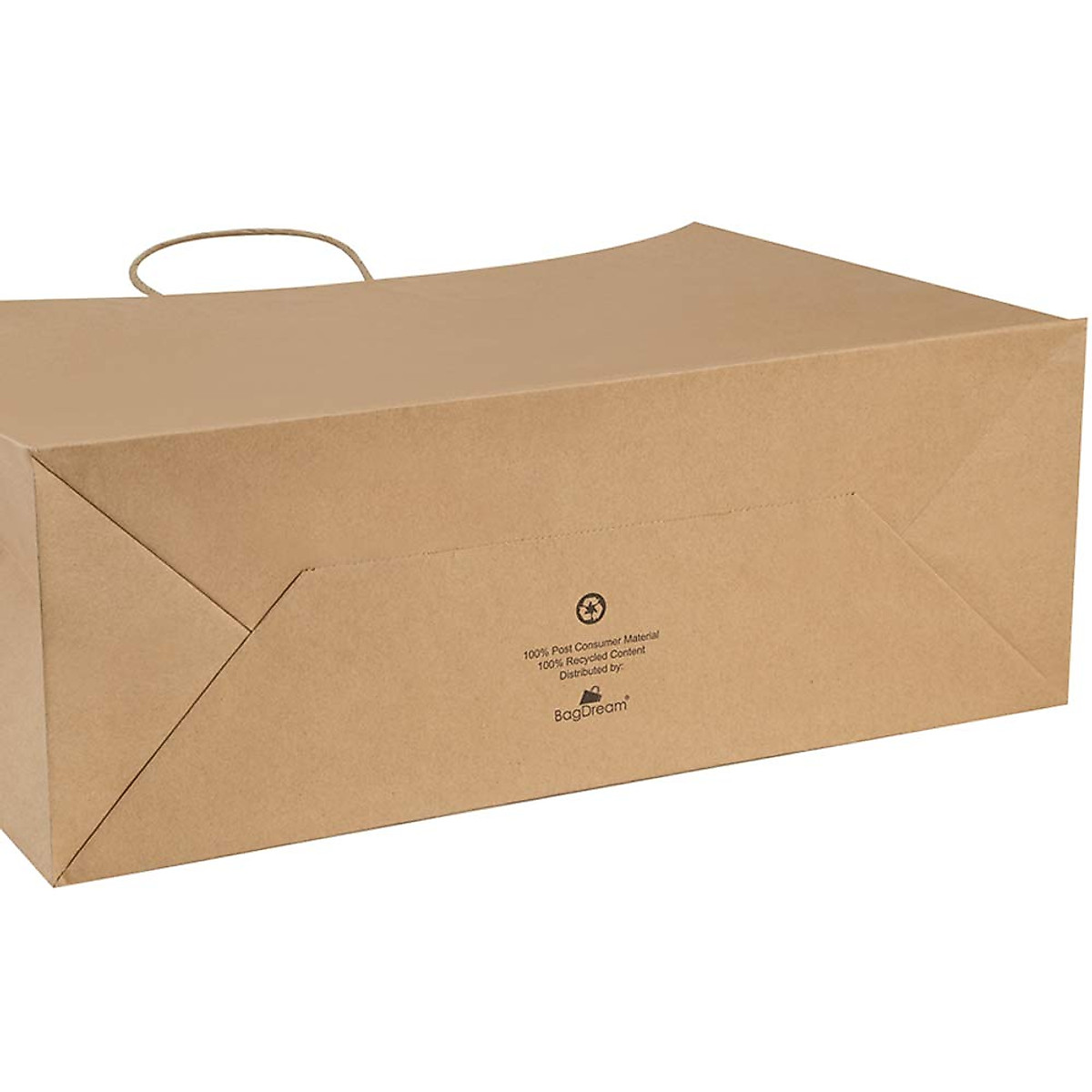 BagDream 16x6x12 Large Kraft Paper Gift Bags with Handles Brown Paper Bags for Shopping, Grocery, Retail, Merchandise, Recycled Paper Bags Sacks (Thicken, 25Pcs)