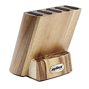 ZYLISS Control Wooden Knife Block - Kitchen Cutlery Storage - Knife Block Without Knives - 5 Slots