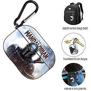 TELONI Star Retro War AirPods Pro Protective case Cover Accessories TPU Material, Full Protection Shock-Proof with Keychain (The-Manda-lorian)