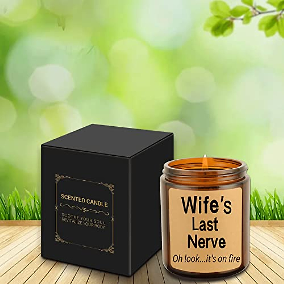 Gifts for Wife from Husband - Wife Gifts - Mothers Day Gifts for Wife - Funny Anniversary Romantic I Love You Gifts for Thanksgiving Christmas- LUOYUO Lavender Scented Candles