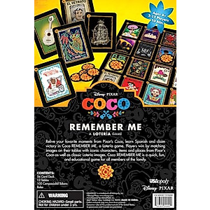Coco Remember Me Loteria Game - Custom Artwork from Disney Pixar Film, Inspired by Mexican Culture