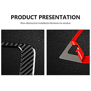 Car Center Console CD Panel Trim Accessories for Ford Mustang 2009 2010 2011 2012 2013 2014 Carbon Fiber Sticker