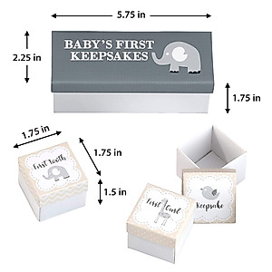 Lillian Rose 3 Piece Baby's First Keepsakes Boxes