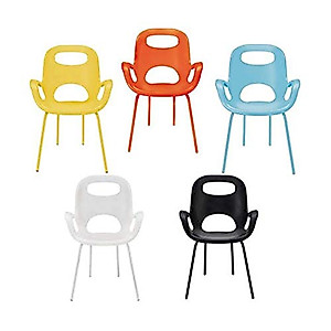 Umbra Oh Chair, Comfortable Seating Indoors and Outdoors, Weather-Resistant, White