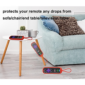 TOKERSE Glow in The Dark Remote Cover Compatible for TCL Roku RC280 RC282 TV Remote - Anti Slip Silicone Protective Cover Case Wrist Strap Compatible with TCL Roku TV Remote Control - Glow Green