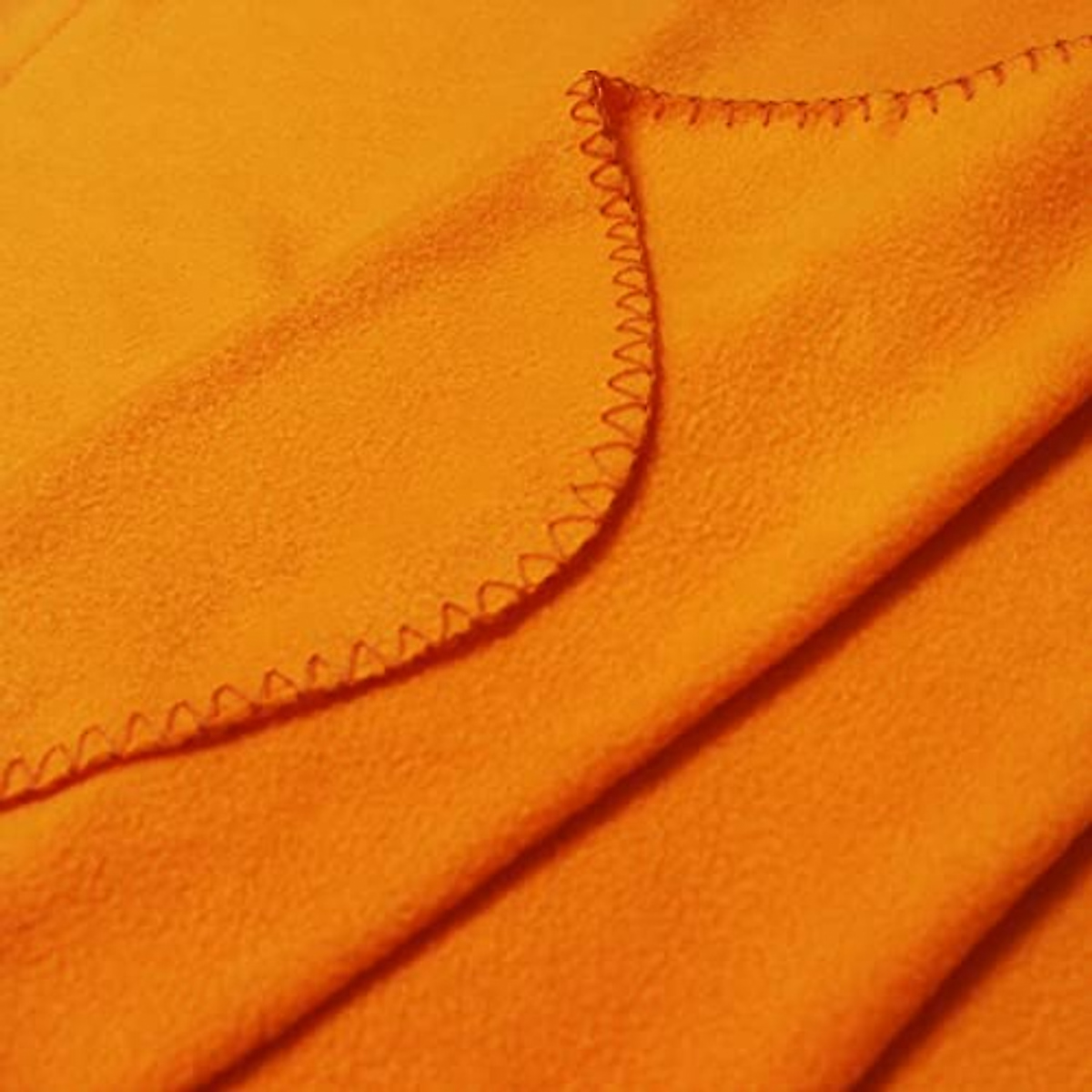 pasanfo Fleece Throw Blanket Lightweight Fleece Throw Cozy Soft Pet Friendly Fleece Blanket for Sofa,Couch 50 X 60 Inches(Orange Color)