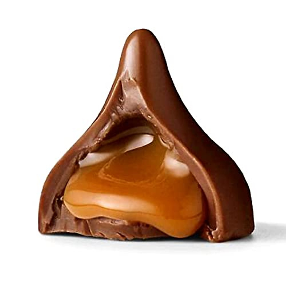 Hershys KISSES Caramel Chocolate Candy, Great for Thanksgiving and Christmas - Bulk Pack, 2 Lbs