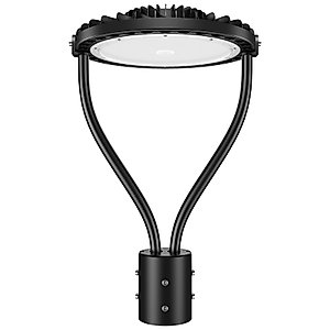 LED Post Top Light 150W, LED Circular Area Light 21000Lm 5000K LED Parking Lot Light, Outdoor Pole Lights Fixture for Garden Yard Street Lighting