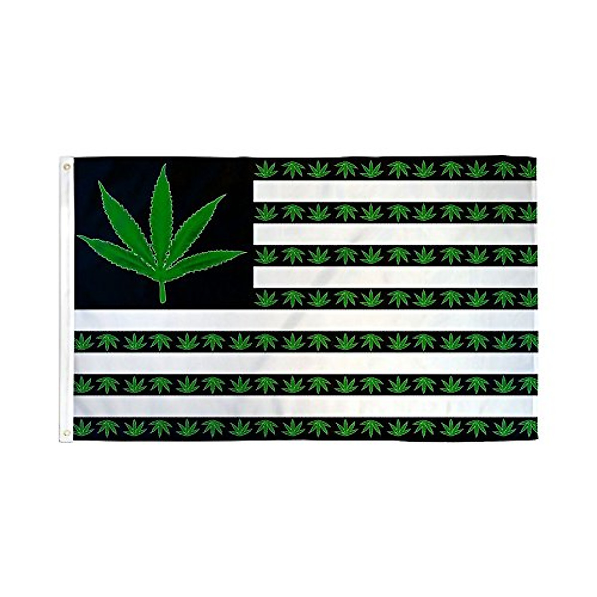 Home and Holiday Flags Marijuana Leaf USA Flag Flag Pot Party Banner Hippie Pennant Dorm Room Sign 3x5