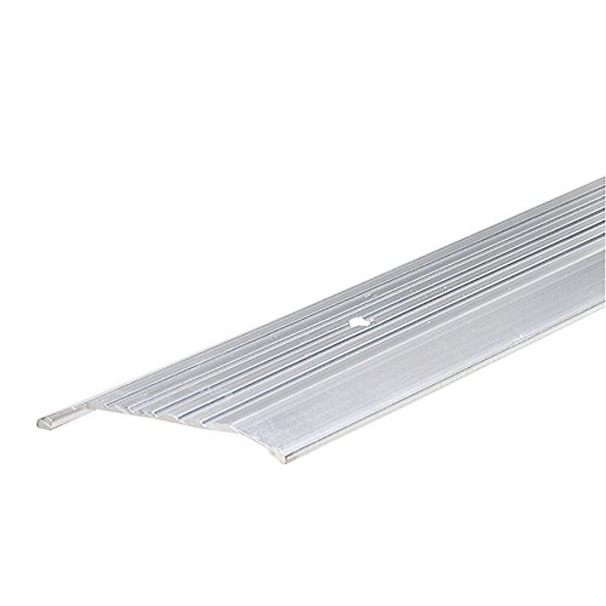 M-D Building Products 08763 Aluminum Commercial Flat-Profile Threshold: Durable and Sleek Entryway Access Solution Draft Protection (3-7/8 in. x 1/2 in. x 36 in) (Silver)