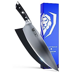 Dalstrong Giant Butcher Meat Cleaver Knife - 12.5"-Gladiator Series-The Devastator - Massive 4mm Thick-HC German Steel Kitchen Knife-Giftable Breaking Knife-w/Sheath