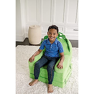 Soft Landing - Elite Seats - Premium Character Sofa Seat & Transformable Fold-Out Lounger with Carrying Handle – Dino