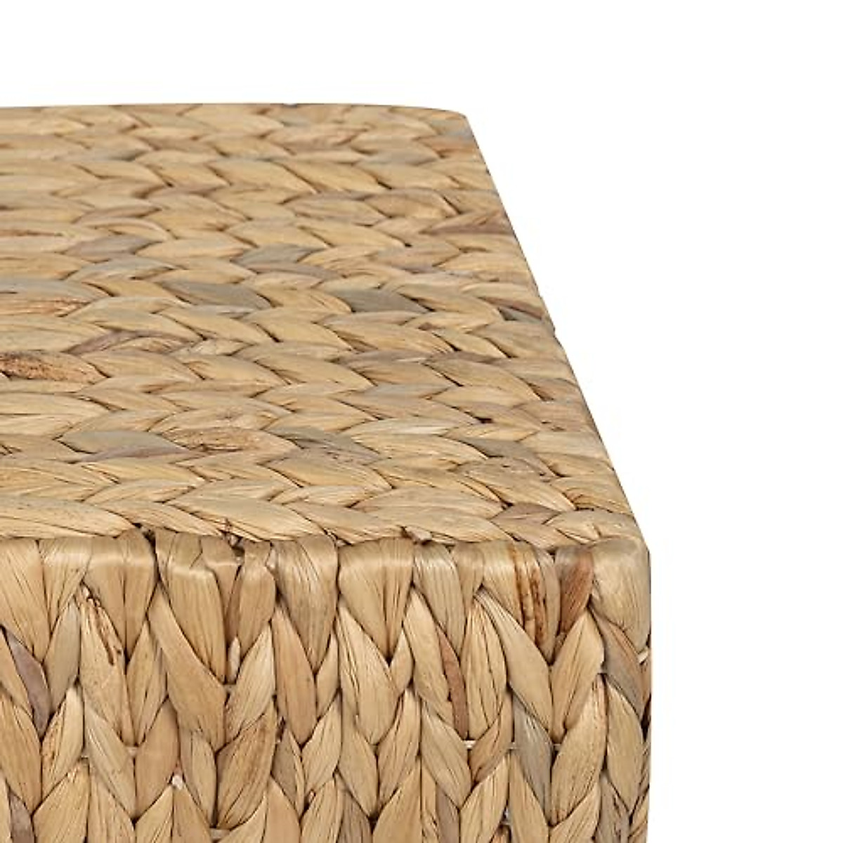 Set of 2 Scalloped Basket | Hand Woven Scallop Basket | Scalloped Wicker Basket with Handles | Scalloped Edge Basket Shelf Decorative | Natural Water Hyacinth scalloped baskets for Organizing