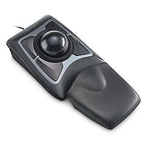 Kensington Expert Trackball Mouse (K64325), Black Silver, 5"W x 5-3/4"D x 2-1/2"H