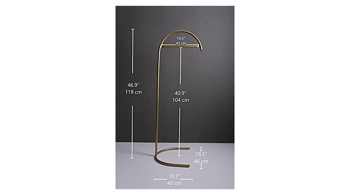 VEGAINDOOR Half Moon Metal Clothes Rack - Stylish & Durable