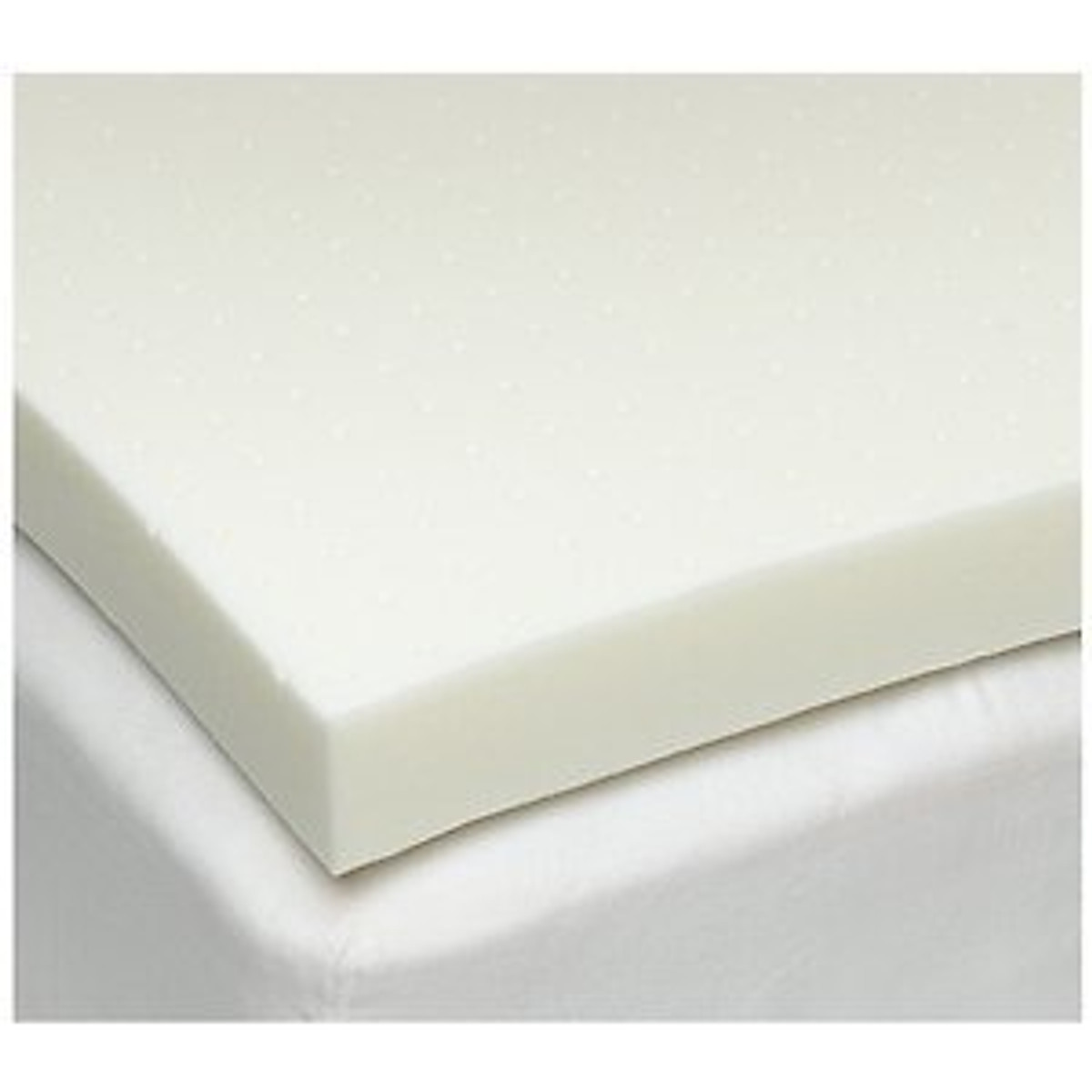 Queen Size 4 inch Thick, 4lb Density Gray Visco Elastic Memory Foam MattressPad, Bed Topper Made in The USA