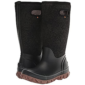 Bogs Womens Whiteout Boot Snow, Faded Print-Black, 10