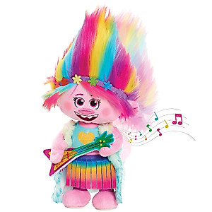Just Play DreamWorks TrollsTopia Dancing Poppy Feature Plush, Kids Toys for Ages 3 Up
