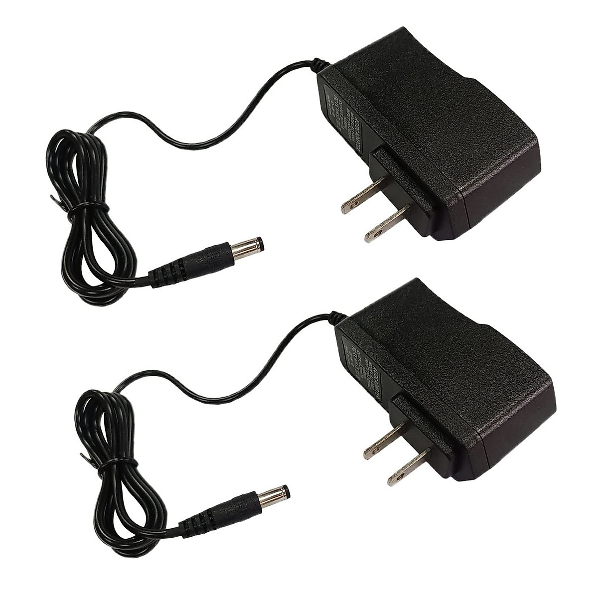 MTYTOT 2PCS 3V 1Amp Power Adapter Supply 100-240 AC to DC 3Volt 1000mA 0.8A 450mA 2.5mm X 5.5mm TIP Transformer Adapter for LED Lights Tabletop Fountain, Replacement 2AA's in Small Devices