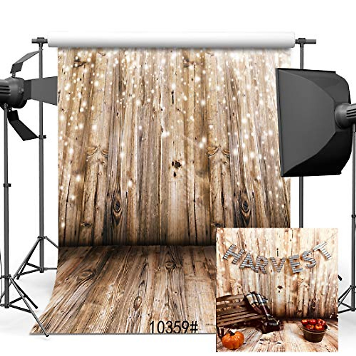 SJOLOON 10x10FT Rustic Wood Vinyl Photography Backdrop Nostalgia Wood Floor Photo Backdrop Baby Newborn Photo Studio Props JLT10359
