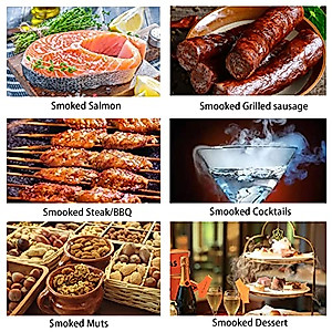 Restaswork Wood Chips for Smoking (8 oz) Natural Smoking Wood Chips Variety Pack Hickory, Pecan,Cherry and Apple Great for Smoking Beef Pork Chicken Fish Cocktail and Whisky (8 Pack)