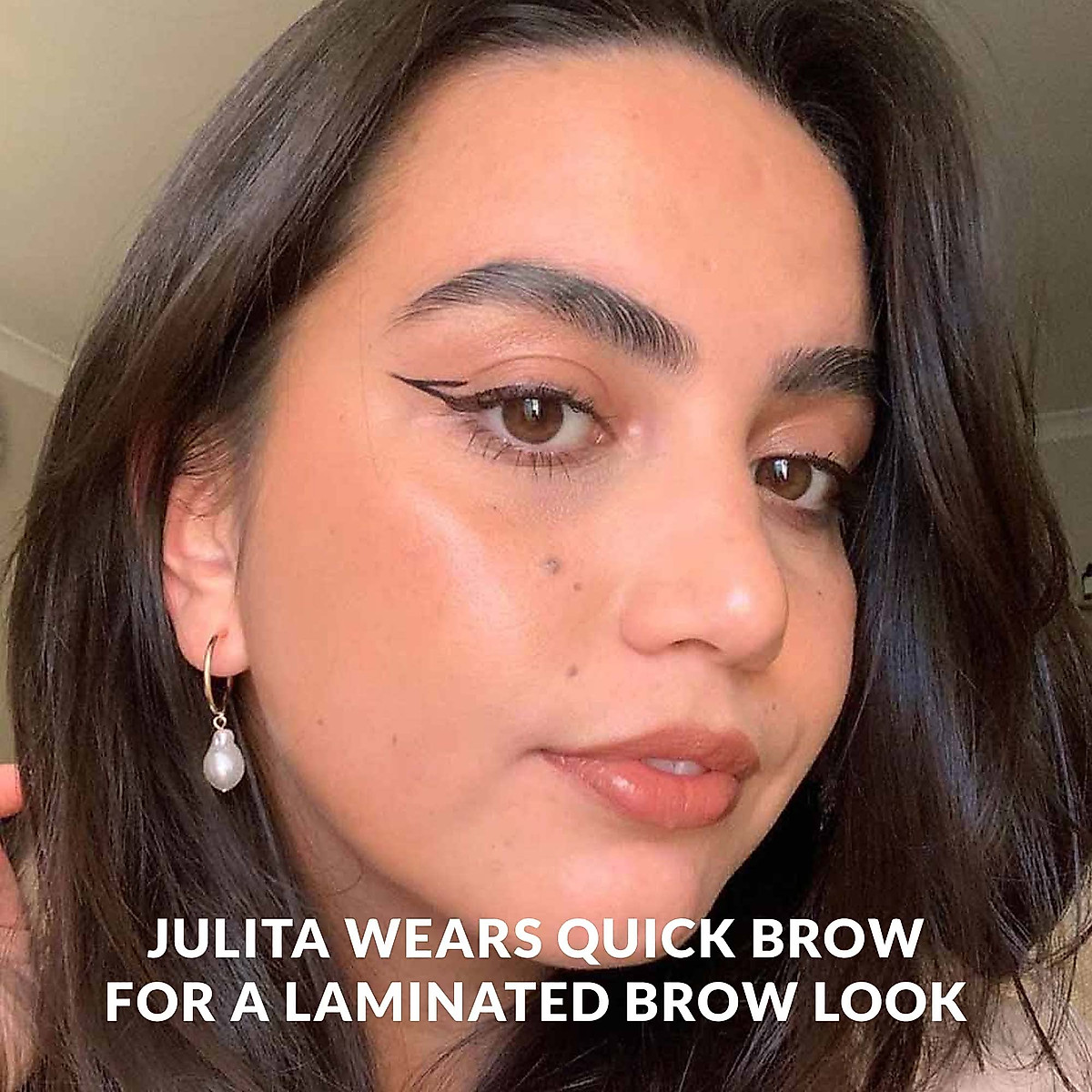 The Quick Flick - Quick Brow 2-in-1 Brow Lamination and Sculpting Gel, Unique Eyebrow Gel and Brow Wax Hybrid Formula, All-Day Hold Brow Gel and Laminate Eyebrow Makeup with Double-Sided Comb, 8 ml