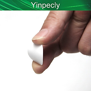 Yinpecly PC-01 Screw Hole Covers Stickers 0.83" Dia PVC Self Adhesive Screw Hole Stickers for Furniture Decoration Cupboard Shelf Closet Bathroom Cabinet Bracket Wooden Wood 3 Sheet