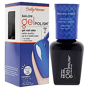 Sally Hansen Salon Pro Gel Nail Polish Lacquer, Blue My Mind, 0.24 Fl. Oz.