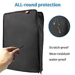 Cybcamo Dust Cover for PS5 Console, Waterproof Nylon Protector Cover with Anti Scratch Soft Velvet Lining for Playstation 5 Console Digital Edition & Regular Edition