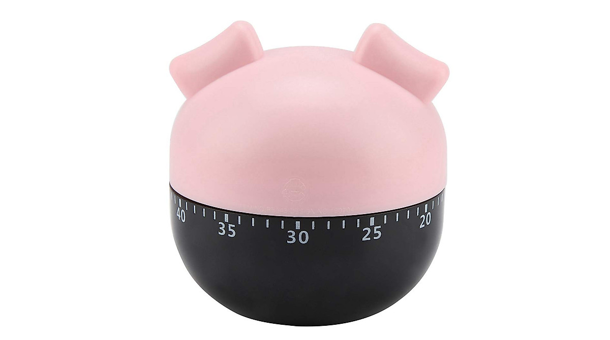 Cute Cartoon Pig Kitchen Timer - Fun Cooking Aid