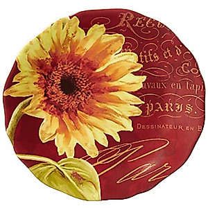 Certified International Paris Sunflower Ceramic Dinnerwae, Mulitcolored