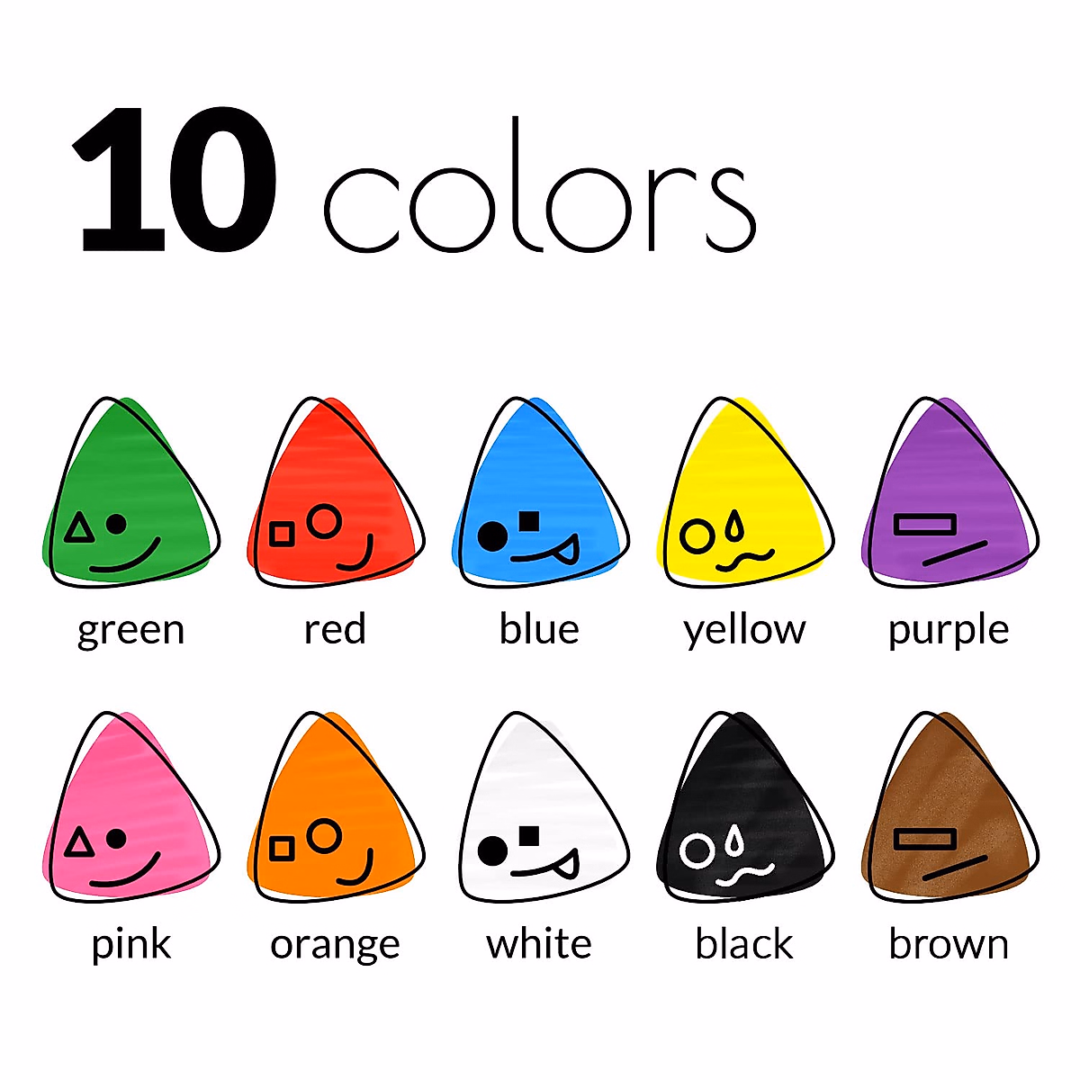 Funcils Liquid Chalk Markers for Chalkboard Signs, Blackboard, Window, Labels, Bistro, Glass, Car (10 Pack, 6mm) - Wet Wipe Erasable Ink Chalk Board Markers, Reversible Tip Liquid Chalk Pens