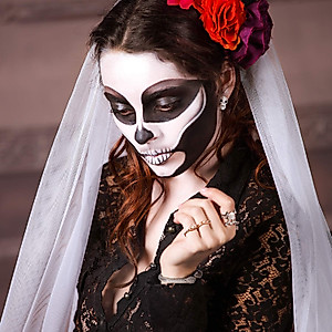 Bling Jewelry Skull Crossbones Ring 925 Sterling Silver Filigree Band,Clear,5