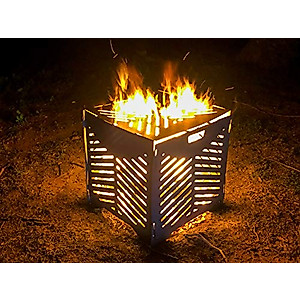 Camco 22-Inch Burn Bin | Features hand-oiled structurally reinforced side and base panels | 22-inches (L) x 22-inches (W) x 22-inches (H) (51251)