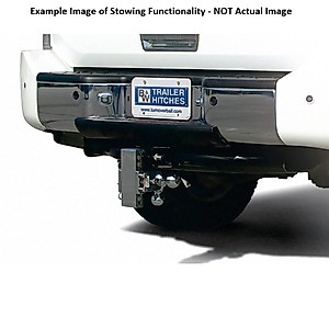 B&W Trailer Hitches Chrome Tow & Stow Adjustable Trailer Hitch Ball Mount - Fits 2" Receiver, Dual Ball (2" x 2-5/16"), 3" Drop, 10,000 GTW - TS10033C