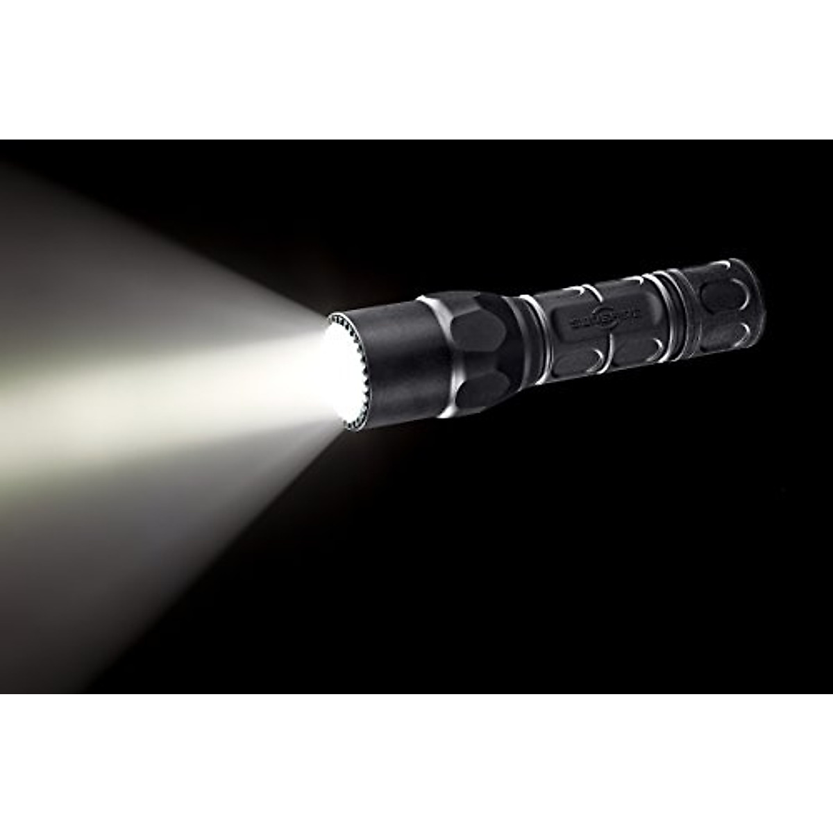 SureFire G2X Tactical Single-Output LED Flashlight with Tactical tailcap click switch, Black