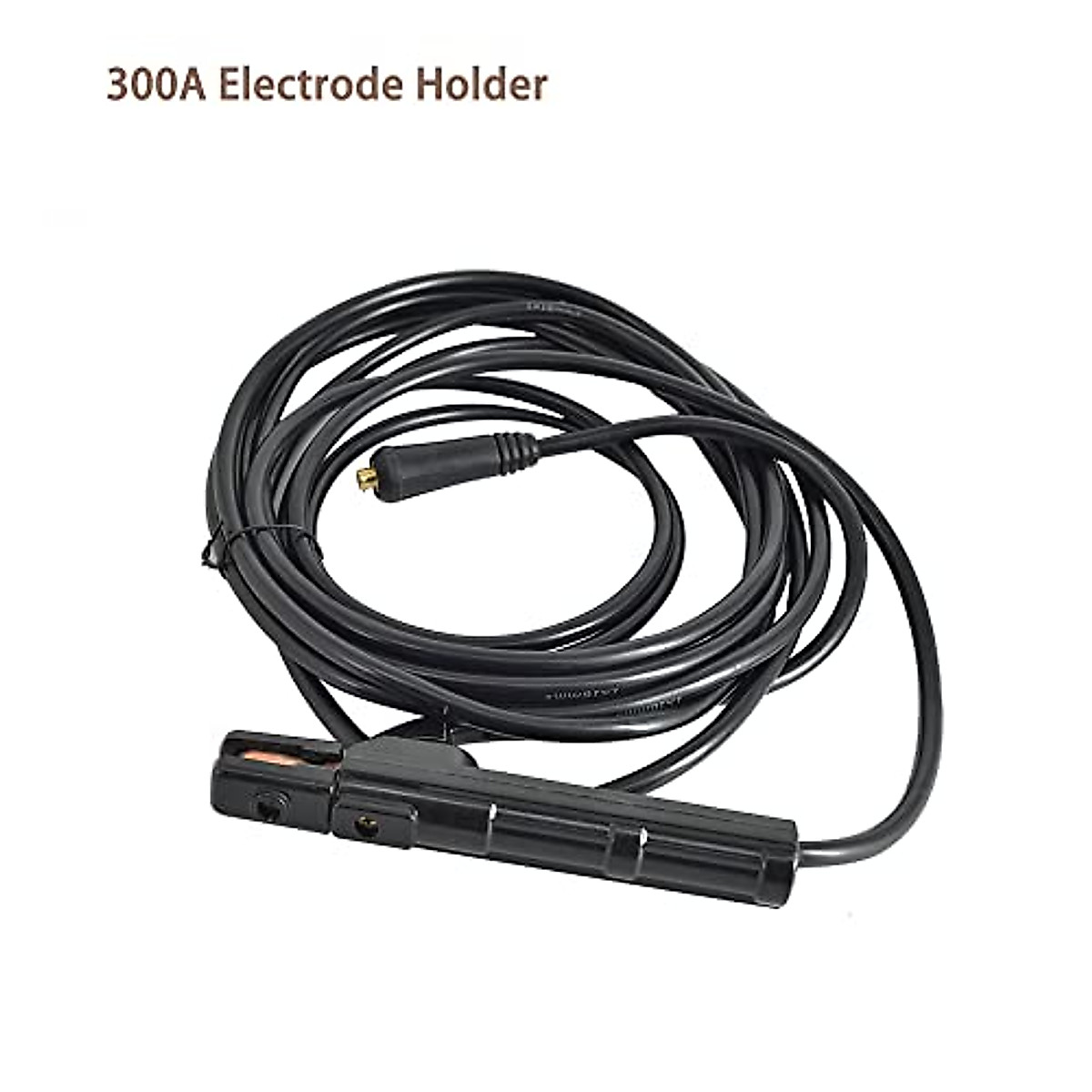 Welding Electrode Holder Connector for MMA/STICK/ARC Inverter Welder 300A Heat Resistant Fit CT418 520TSC ITS200 MIG235 Welder Machine 23Feet