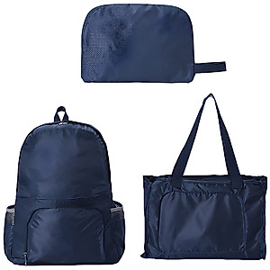 Anopo Unisex Men Women Folding Backpack 20L Lightweight Rucksack Water Resistant Small Packable Daypack for Outdoor Sports Travel Hiking Camping Blue