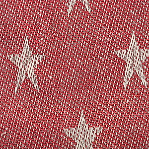 DII 4TH of July Patriotic Throw Blanket with Decorative Tassles, Use for Chair, Couch, Bed, Picnic, Camping, Beach, & Just Staying Cozy at Home (50 x 60), Star Tango Red