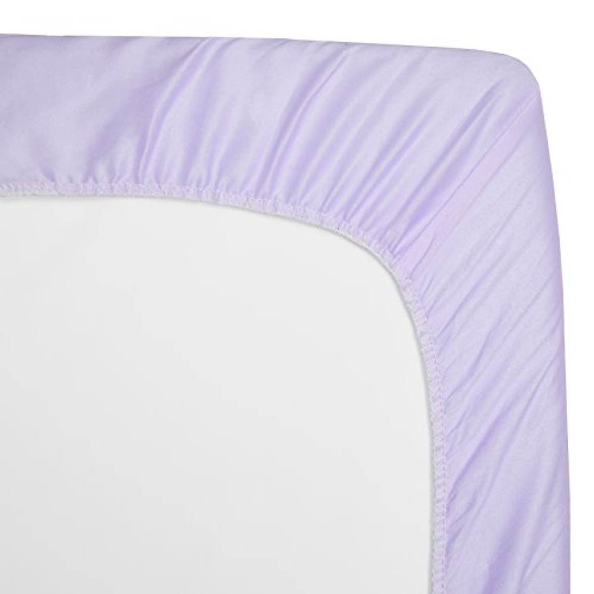 American Baby Company 100% Natural Cotton Percale Fitted Crib Sheet for Standard Crib and Toddler Mattresses, Lavender, Soft Breathable, for Girls