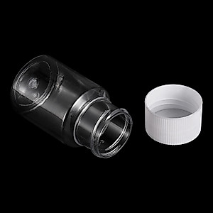 uxcell Plastic Lab Chemical Reagent Bottle 20ml/0.7oz Wide Mouth Sample Sealing Liquid Storage Container 10pcs