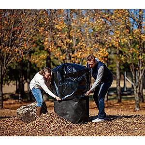 Smart Pot 12125 Sak Fabric Composting Container with Plastic Fitted Cover, Black