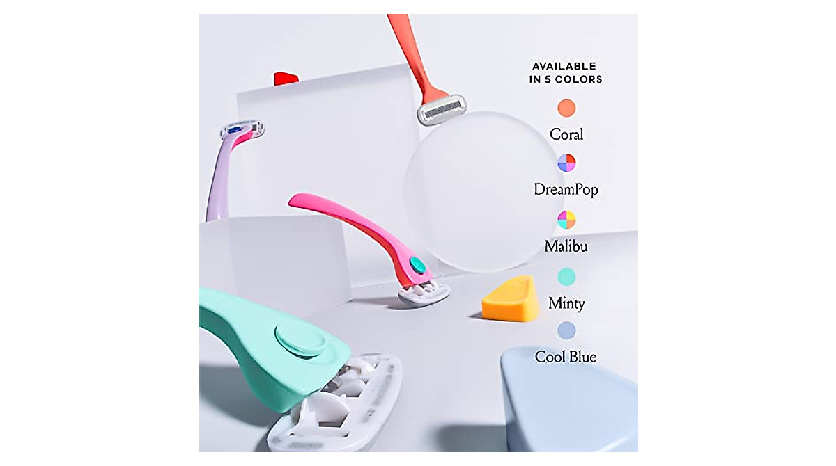 Billie Women’s Razor Kit with 5-Blade Refills & Magnetic Holder