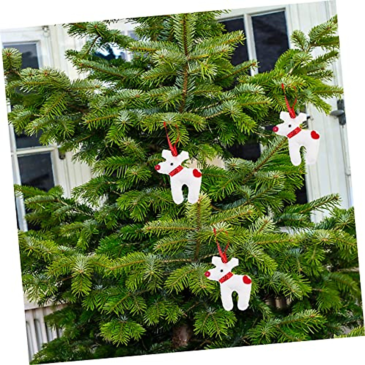 1pc Christmas Elk Pendant Christmas Decor Fireplace Decor Plush Doll Holiday Tree Decorations Christmas Tree Decor Felt Christmas Tree Ornaments Christmas Hanging Plush Elk Pendant