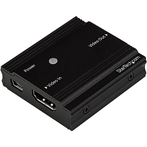 StarTech.com 115 ft. (35 m) 4K HDMI Extender - HDMI Extender - Up To 4K60 - Amplifier/Booster - HDMI to HDMI Booster , TAA (HDBOOST4K)