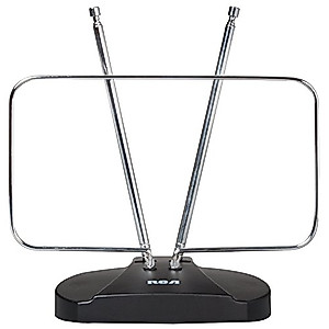 RCA ANT111E Indoor Digital TV Antenna, Non-Amplified, 40-Mile Range Black