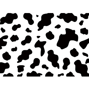 HQM Cow Party Photography Backdrops Black and White Cow Farm Animal Happy Birthday Photo Background Kid's Birthday Party Newborn Baby Shower Banner Props Supplies 5x3ft