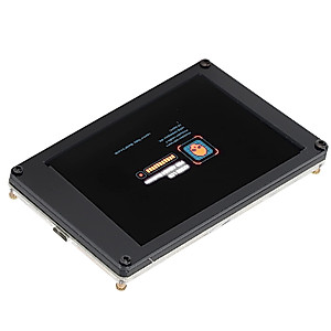 Mini Monitor, High Compatibility 3.5in IPS Monitor Portable PC Extended Monitor LCD Display Subscreen USB Connection, Compact Monitor Extender with Bracket for Raspberry PI USB AIDA64
