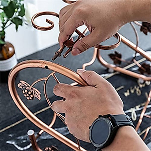 DOUBA Wine Cabinet Display Rack Metal Wine Bottle Rack Bracket Wine Bottle Storage Wine Cabinet Wine Rack Wine Utensils